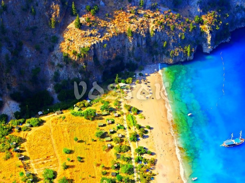Butterfly Valley in Oludeniz Turkey | Butterfly Valley beach in Fethiye Turkey